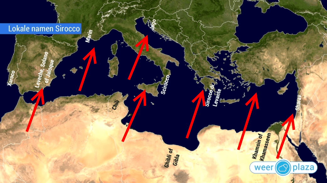 Bekende winden in Europa - NoodweerBenelux