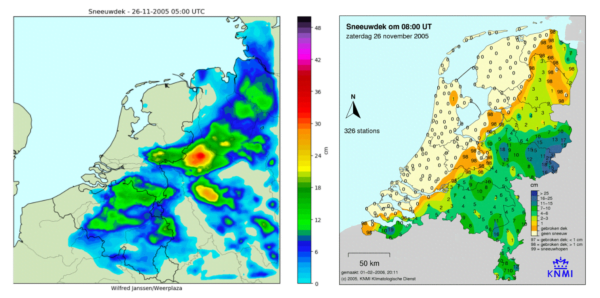 Terugblik naar de sneeuwstorm van 25 en 26 november 2005 - NoodweerBenelux