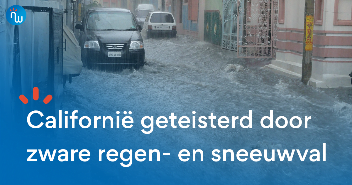 Krachtige storm brengt zeer veel regen en wind naar westelijke ...