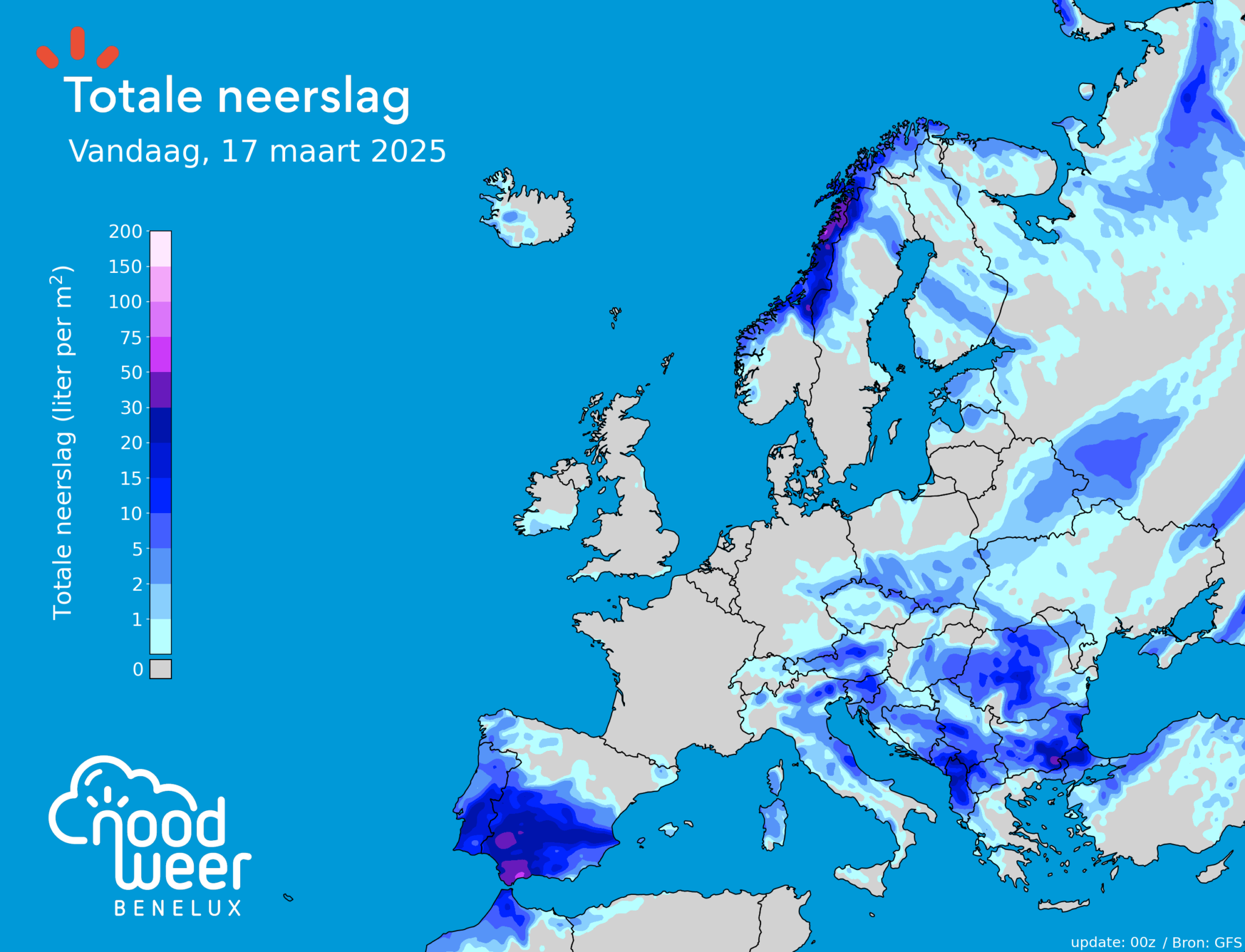 Storm Laurence, twaalfde in defilé aan stormen in Spanje - NoodweerBenelux