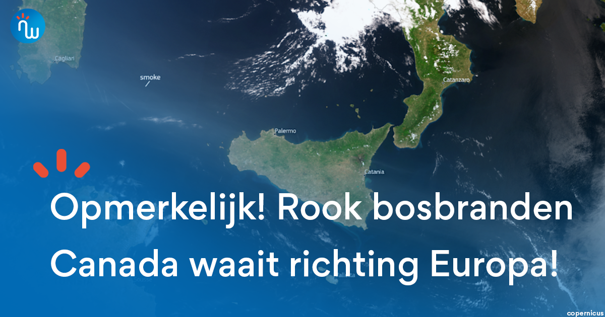 Opmerkelijk! Rook van Canadese bosbranden bereikt na enkele dagen ...