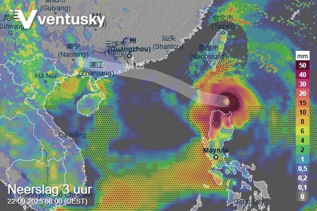 Supertyfoon Ragasa scheert langs Filipijnen - NoodweerBenelux