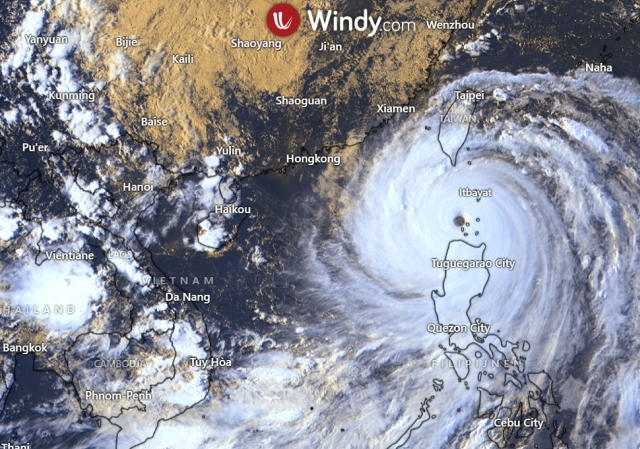 Supertyfoon Ragasa scheert langs Filipijnen - NoodweerBenelux