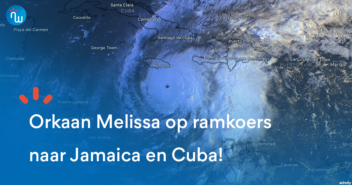 Orkaan Melissa op ramkoers naar Jamaica - NoodweerBenelux