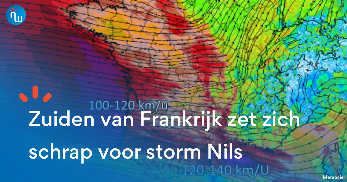 Zuiden van Frankrijk zet zich schrap voor storm Nils - NoodweerBenelux